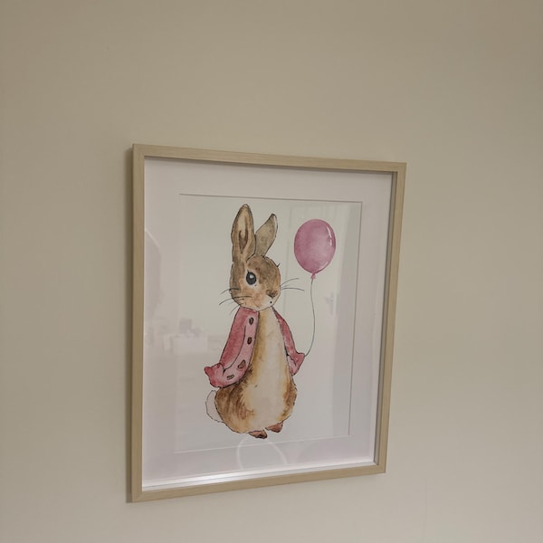 Peter Rabbit Big Decor Cutout, Pink Bunny Birthday, Rustic Flopsy Bunny ...