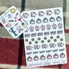 80 Mini Clips and Pins Stickers SSC3010 Pastel Hobonichi Weeks Notes ...
