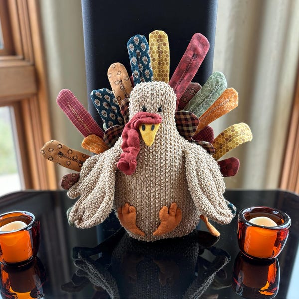 Primitive Turkey Sewing Pattern: Fall Fabric Bird (PDF Pattern) - Etsy
