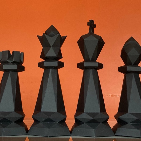 Pdfpapercraft Chess Rook Template, for DIY, 3D Origami, Paper ...