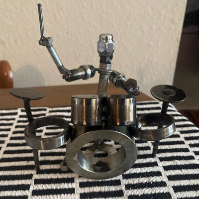 Made to Order Sitting Piston Figure With Wrench. - Etsy