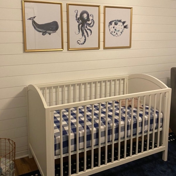 Black and White Yoga Poses Large Wall Art Set of 3, Asana Illustration ...