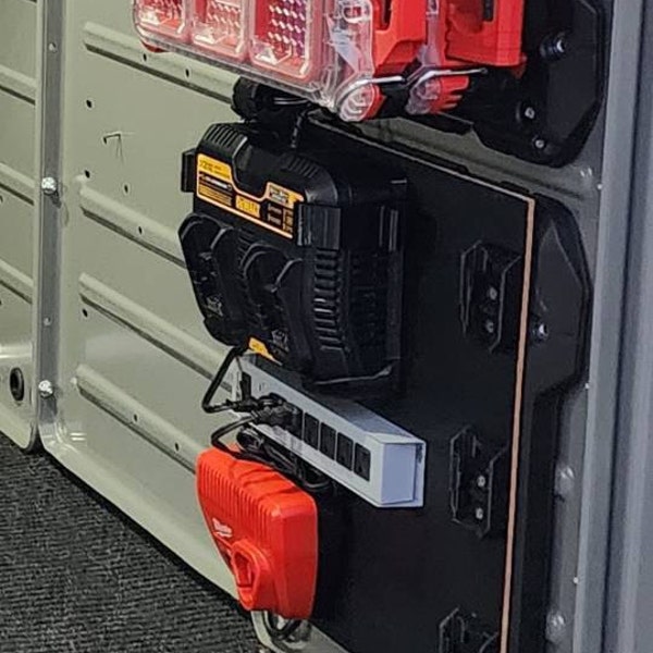 Wall Mount for Dewalt DCB102 Charger With Optional Battery Mounts ...