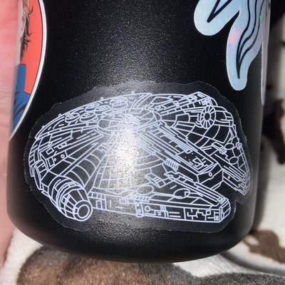 Millennium Falcon Clear Sticker Star Wars Sticker Disney Sticker Star ...
