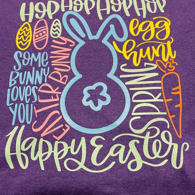 Easter SVG / Word Art / Happy Easter SVG / Easter Bunny / Easter ...