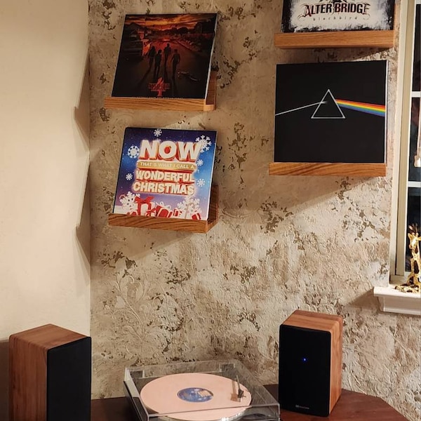 Floating Record Shelf - Vinyl Floating Shelf - Vinyl Storage Shelf ...