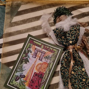 Gaia Hedge Witch Green Witch Pagan Poppet Kitchen Witch Home - Etsy UK