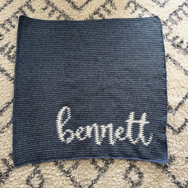 Custom Crochet Name Blanket Pattern, Pdf Crochet Blanket Tutorial, Baby ...