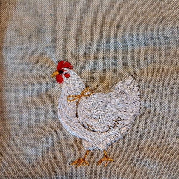 Chicken Machine Embroidery Design Size H2.63*w2.26" Digital File for 4* ...