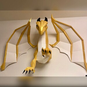DIY Papercraft Dragon: Turn This Printable PDF Pattern Into an - Etsy