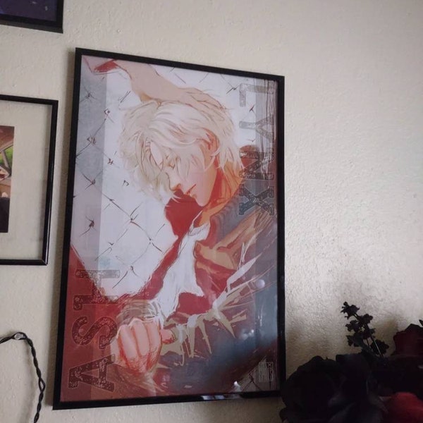 Ash Lynx Art Print 11 X 17 Eiji Okumura Banana Fish Salinger Anime ...