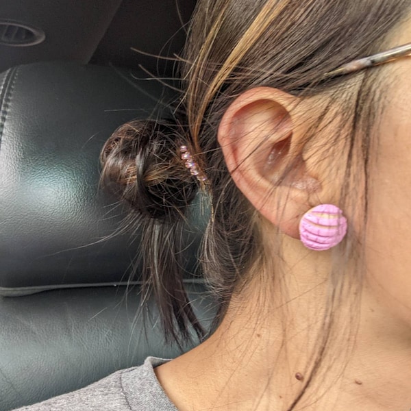 Concha Clay Earrings | Pan Dulce Clay Earrings | Mexican Sweet Bread ...