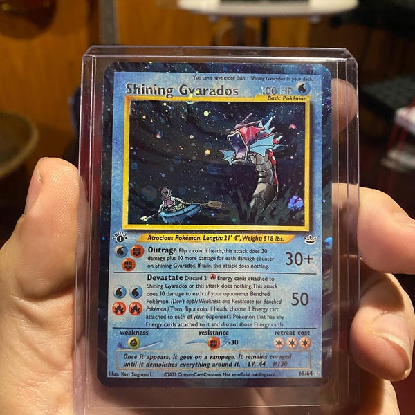 POKEMON Custom Card Lugia Gx Cosmo Holo! - Etsy