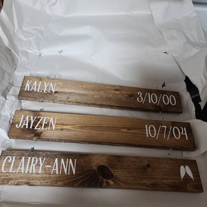 Name Slat Only Add on for Existing Sign for Grandchildren - Etsy