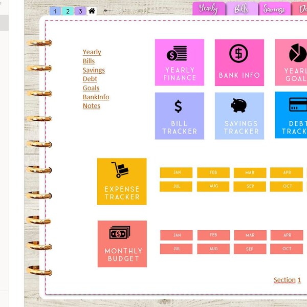 Digital Planner, Goodnotes Planner, iPad Planner, Goodnotes Template ...