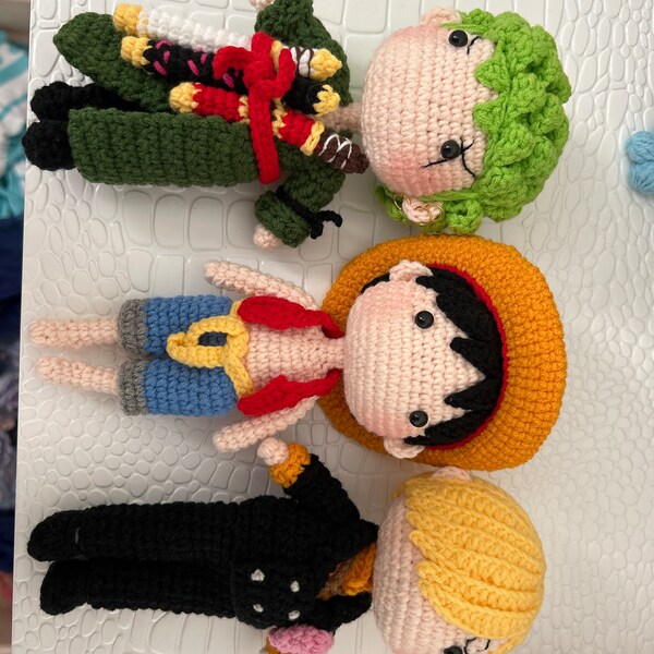 Amigurumi Nico Robin, Crochet Nico Robin, Crochet Robin, Handmade Gift ...