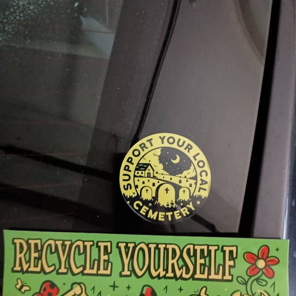 Recycle Yourself | Bumper Sticker or Magnet | 9x3" | Water and ...