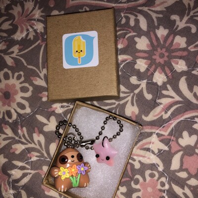 Cute Sloth Charm, Kawaii Sloth, Polymer Clay Charms, Sloth Gifts, Sloth ...