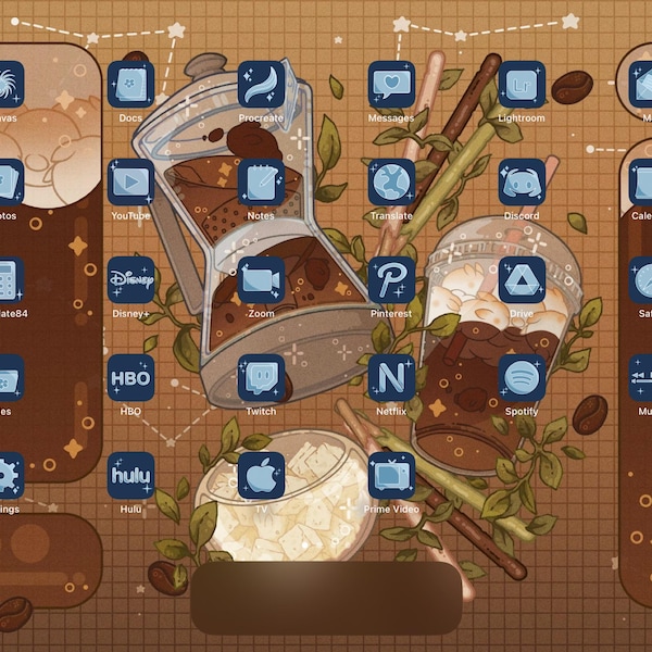 Desktop Organizer Space Wallpaper Cozy PC & Mac Desktop Icons Folder ...