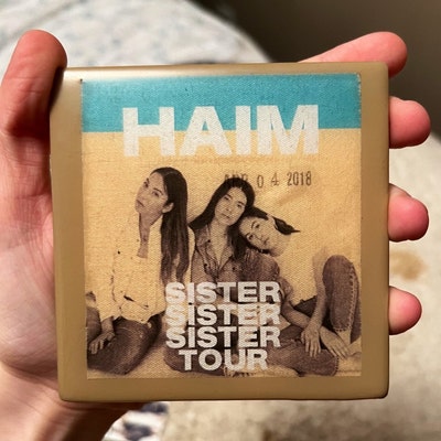 NEIL YOUNG Hand Painted Tile Coaster With Genuine Rare and Authentic ...