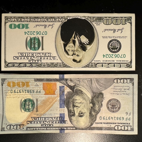 Personalized 100 Dollar Bill Prints, Perfect for the Bride, Birthday ...