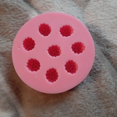 Raspberry Silicone Mold, Fruit Polymer Clay Mold, Flexible Push Mold ...
