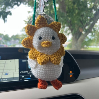 Mini Animals Cute Duck Crochet Pattern Amigurumi Small Duck on Swing ...