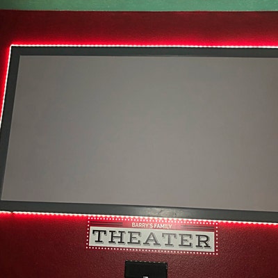 Theater Sign, Personalized Family Name Sign, Man Cave Sign, Custom ...