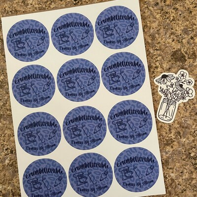 Custom Sticker Sheet From Your Design 5 X 7 Sticker Sheet of Your Logo ...