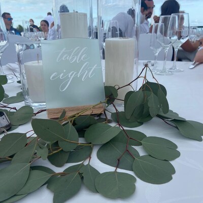 Table Numbers, Sea Glass Table Numbers, Wedding Decor, Beach Wedding ...