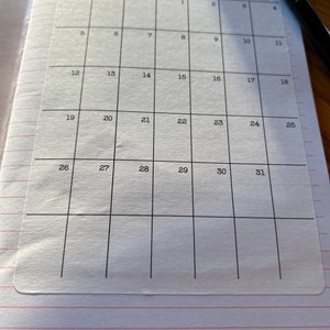 Two Page Calendar Stickers for Planners and Journals 2024, 2025, or ...