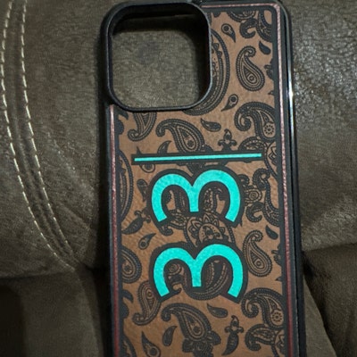 Western Wild Card Initial Phone Case - Etsy