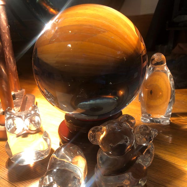 Extra Large/large Quartz Crystal Ball, Divination, Scrying, Pagan ...