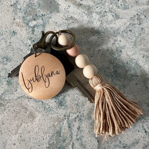 Personalized Boho Keychain Soft Bead Keychain Gifts for Her - Etsy