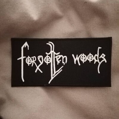 FORGOTTEN WOODS Embroidered Patch, Black Metal, Pagan Metal, Dsbm, Otyg ...