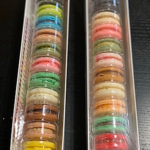 French Macarons Gift Box of 24 Vanilla | Etsy