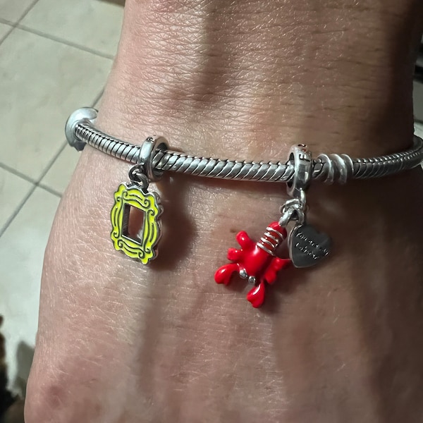 CARTOON CHARM Fits Pandora Bracelets , Spongebob Charm , Patrick Charm ...