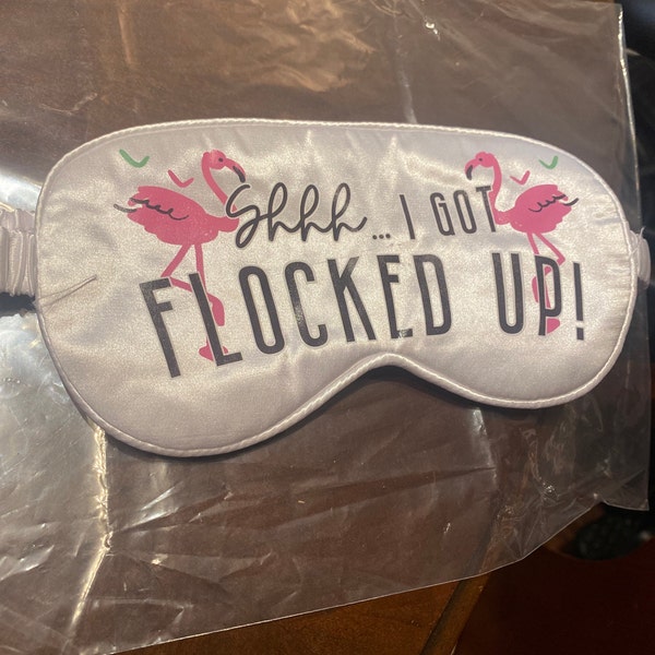 Flamingle Sleep Masks for Women's Birthday or Girls Trip, Flamingo ...
