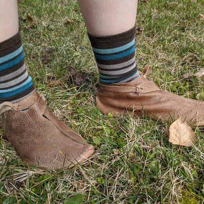 Viking Leather Ankle Turn Shoe Pattern - Etsy