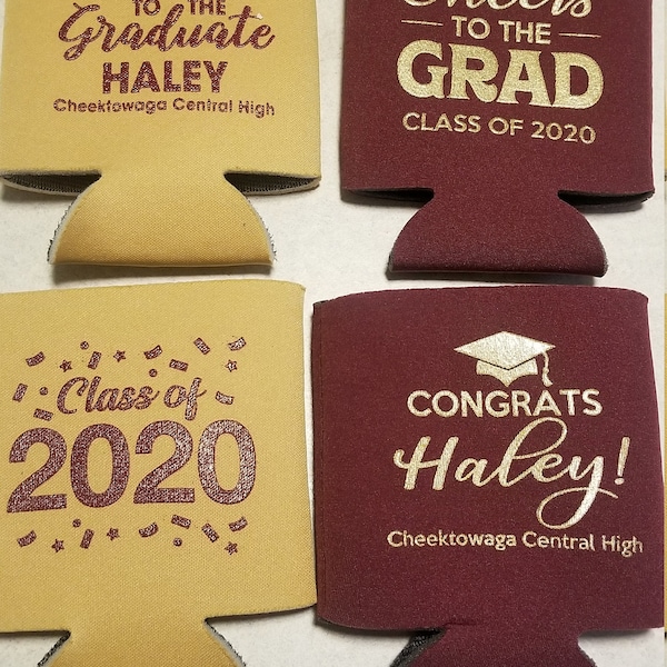 Graduation Party Favors, Graduation Can Cooler, Grad Party, College ...