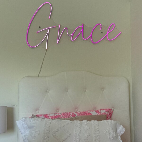 Custom Name Neon Sign for Kids, Neon Sign Bedroom Neon Sign Custom Neon ...