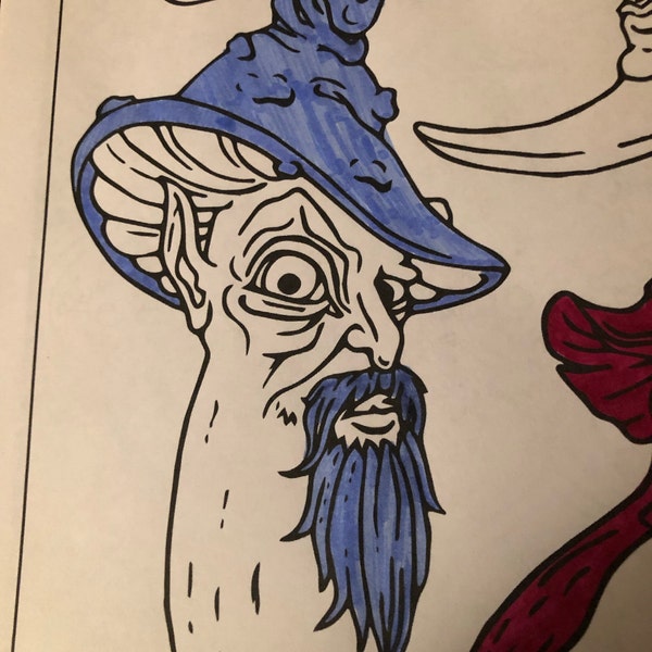 Custom Name Line Drawing Coloring Page | Personalized Gift | Kids Party ...