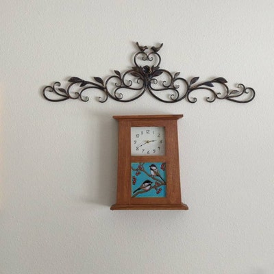 Arts and Craftsman Clock, Ivory Dial - Etsy