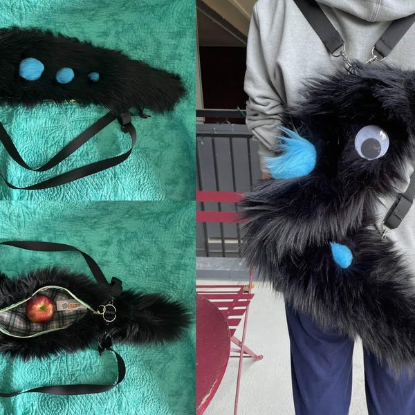 Worm on a String Custom Plush Backpack - Etsy