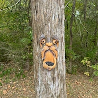 Tree Faces Garden Decor tree Hugger Bird Feeder Yard Art Gift for Dad ...