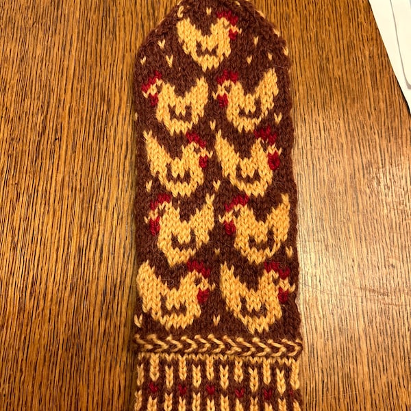 KNITTING PATTERN | Matilda Mitts | Fingerless Mitten | Chicken Mittens ...
