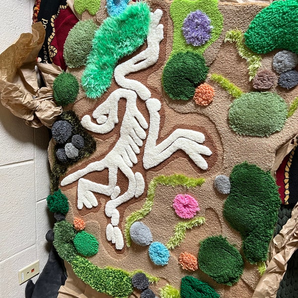 Fliqpy HTF Collection Rug, Skeleton Rug, Handmade Tufted Custom Rug ...