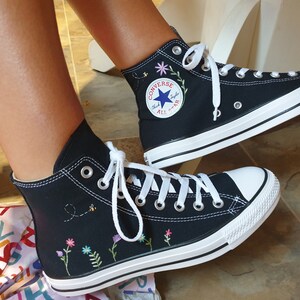 Custom Woman Chuck Taylor Converse Embroidered Space Galaxy - Etsy