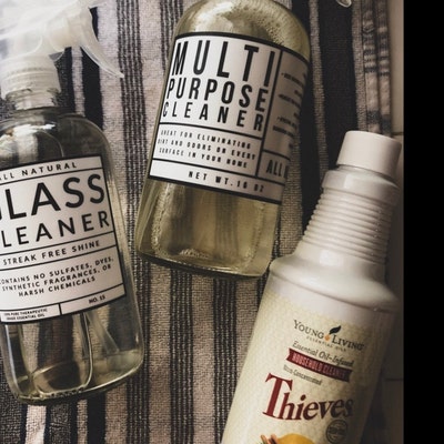 Glass Cleaner Label - Etsy