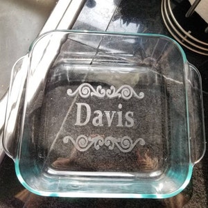 Personalized Engraved Baking Dish Custom Wedding Gift - Etsy